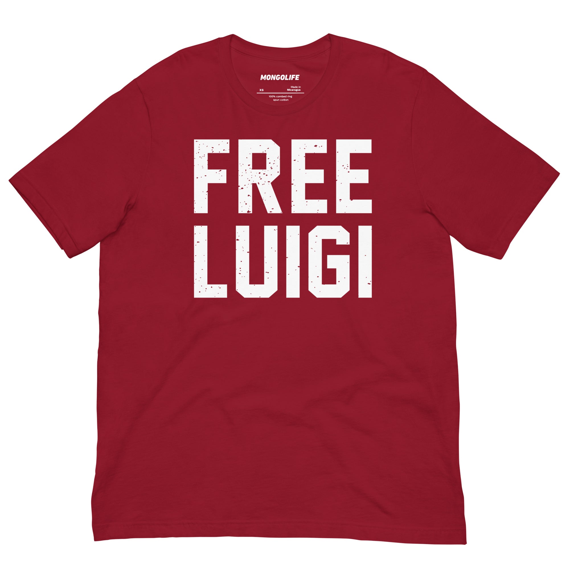 FREE LUIGI T-Shirt – Support Justice with Bold Design — Mongolife