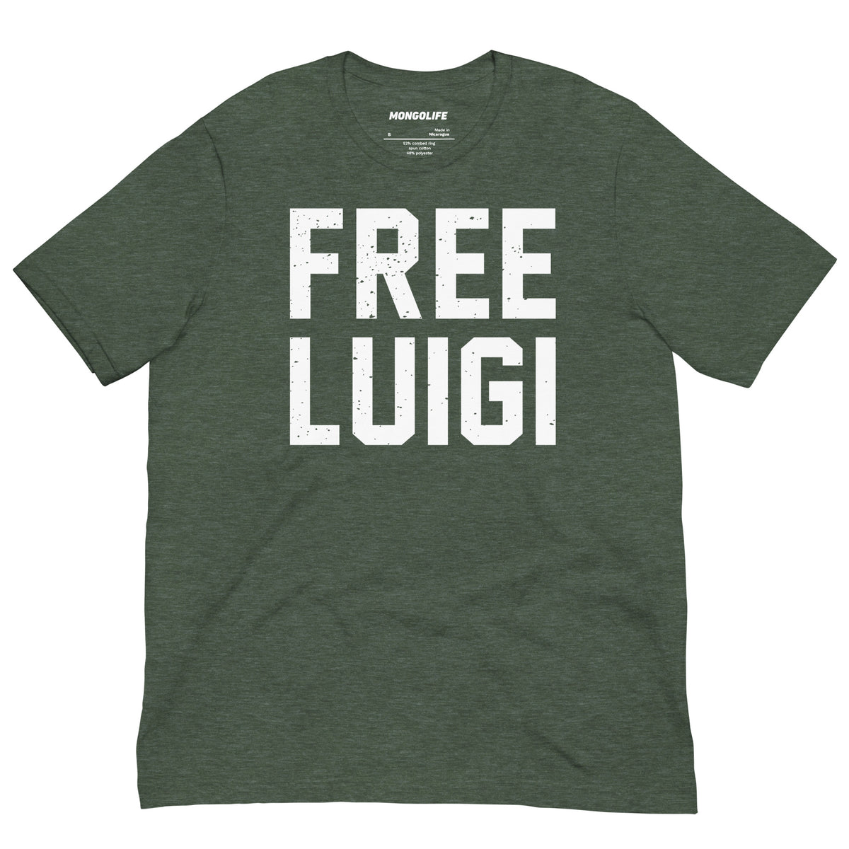 FREE LUIGI T-Shirt – Support Justice with Bold Design — Mongolife