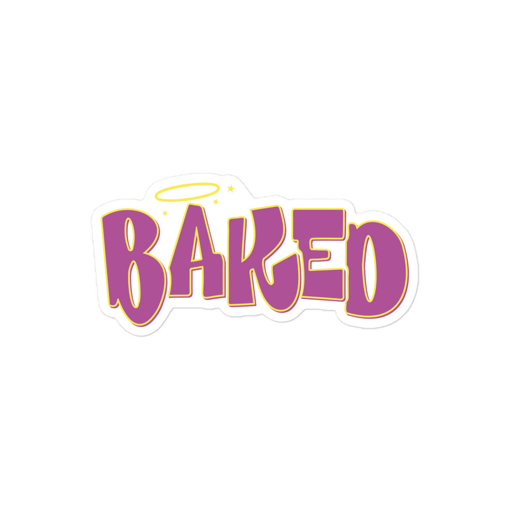 Baked Sticker – Retro-Inspired Vinyl Design — Mongolife